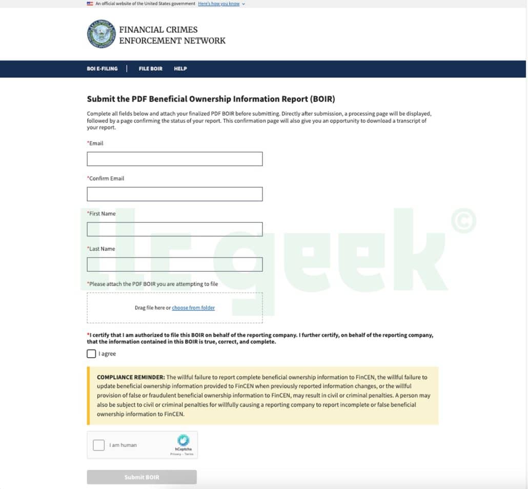 BOIR for LLC: BOIR Filing (Guide & Screenshots) - LLC Geek