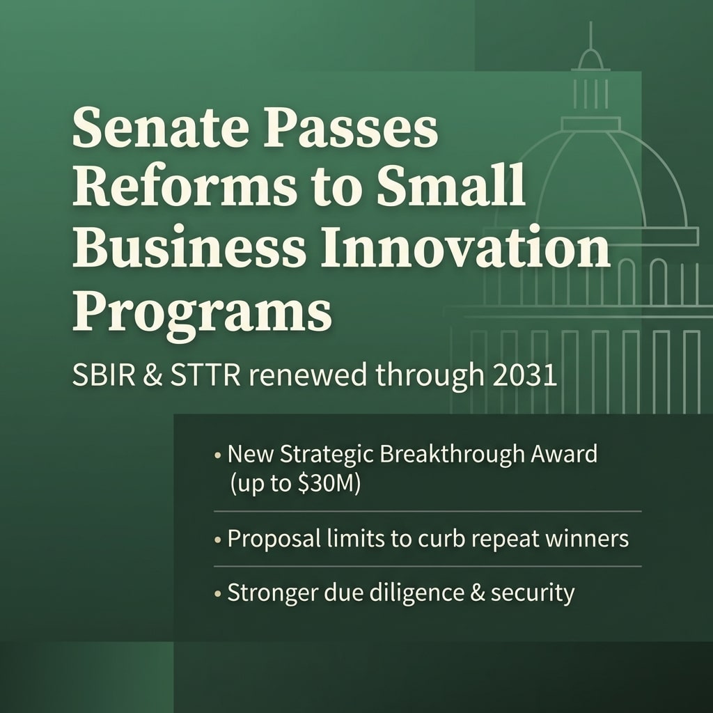 Senate Passes Reforms to Small Business Innovation Programs | LLC Geek