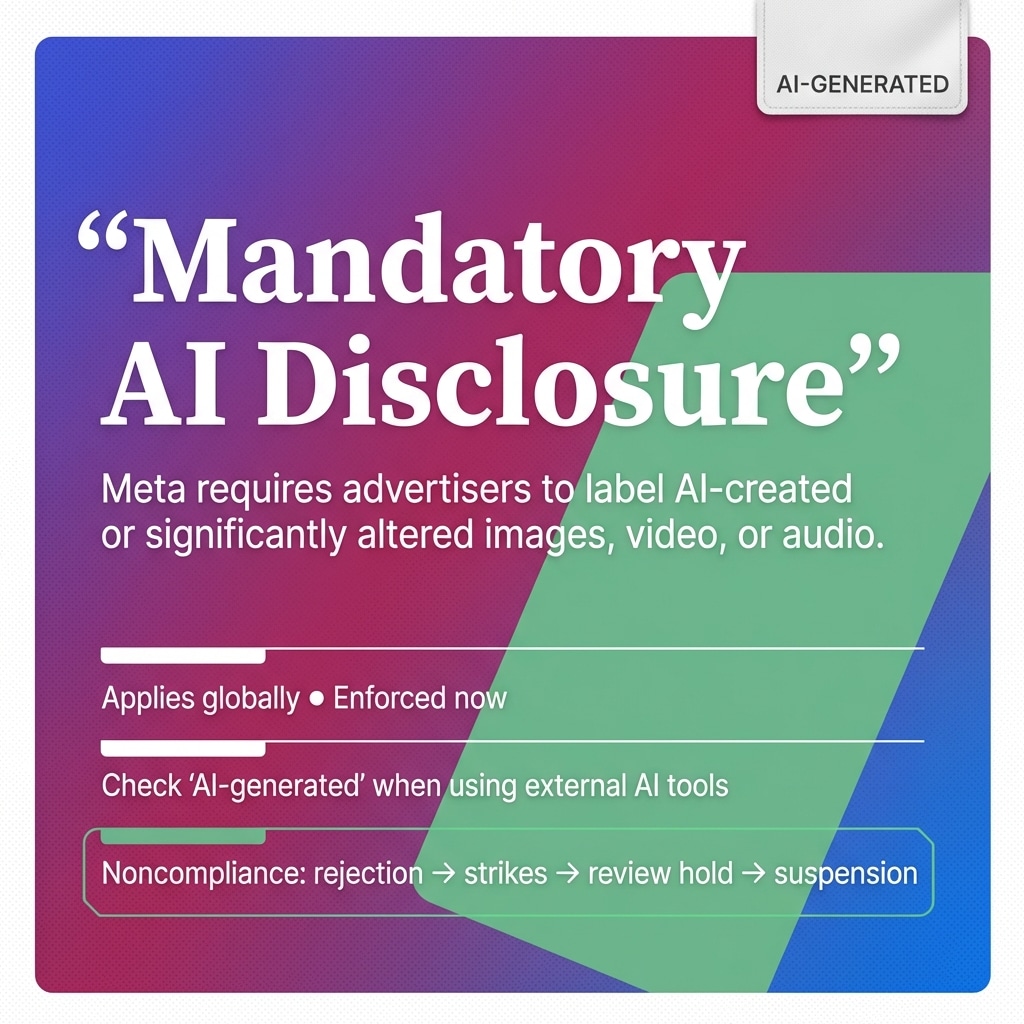 Meta Introduces Mandatory AI Disclosure for Advertisers | LLC Geek